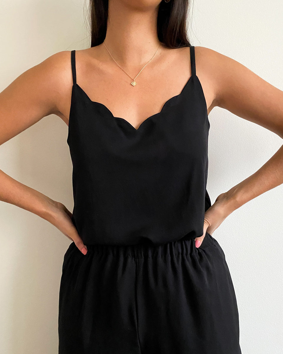 Free Etty Camisole PDF Sewing Pattern | Scallop Cami Top – Tammy Handmade