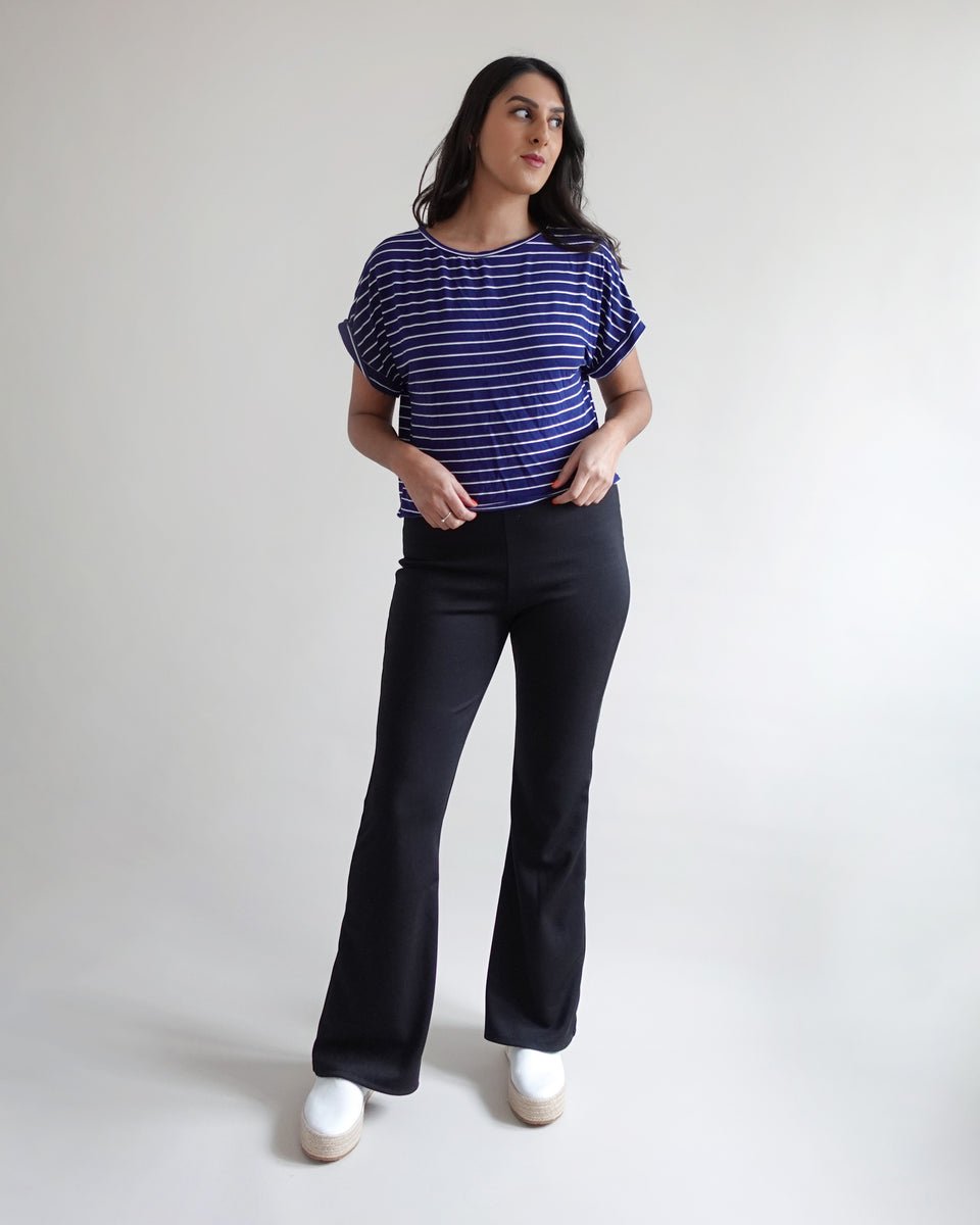 Freya Trousers PDF Sewing Pattern | Flare Leg Pant Elastic Waist ...
